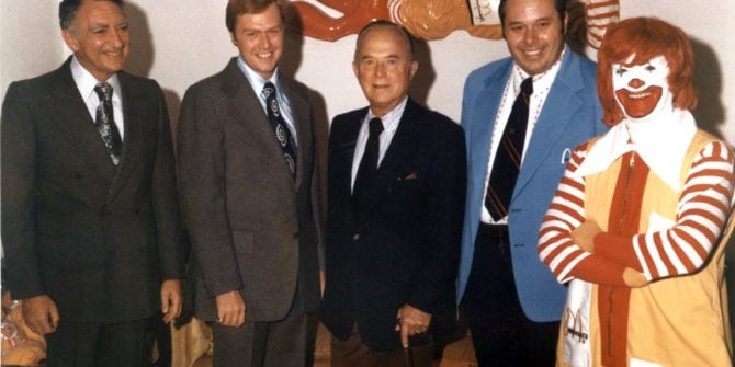 Ray Kroc é um dos responsáveis pelo crescimento do McDonald's