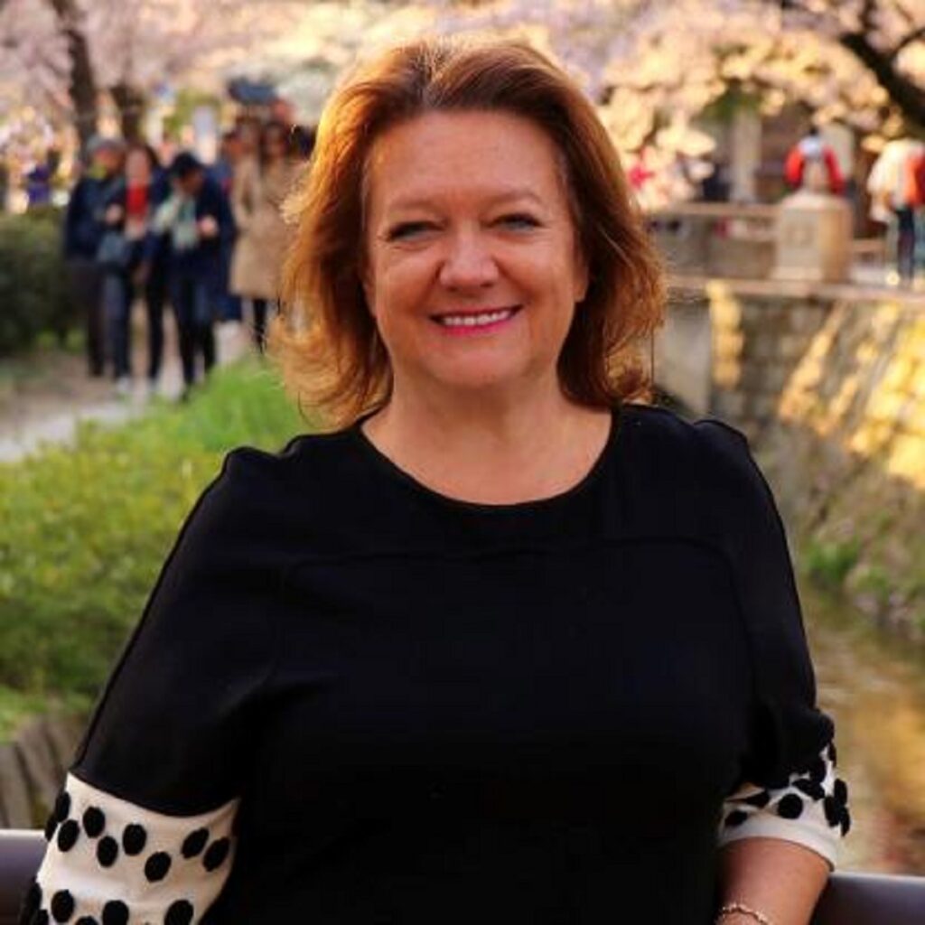 Gine Rinehart - a presidente do Hangop Prospecting Group