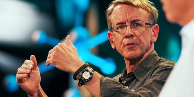 John Doerr é presidente da investiroda de risco Kleiner Perkins