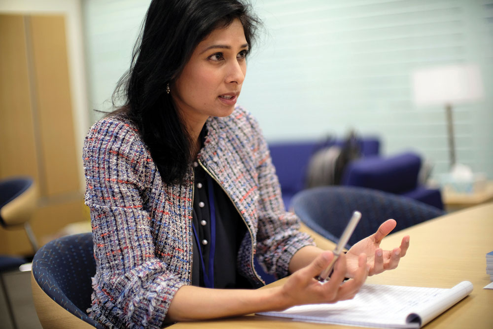 Gita Gopinath foi primeira economista-chefe da história do FMI